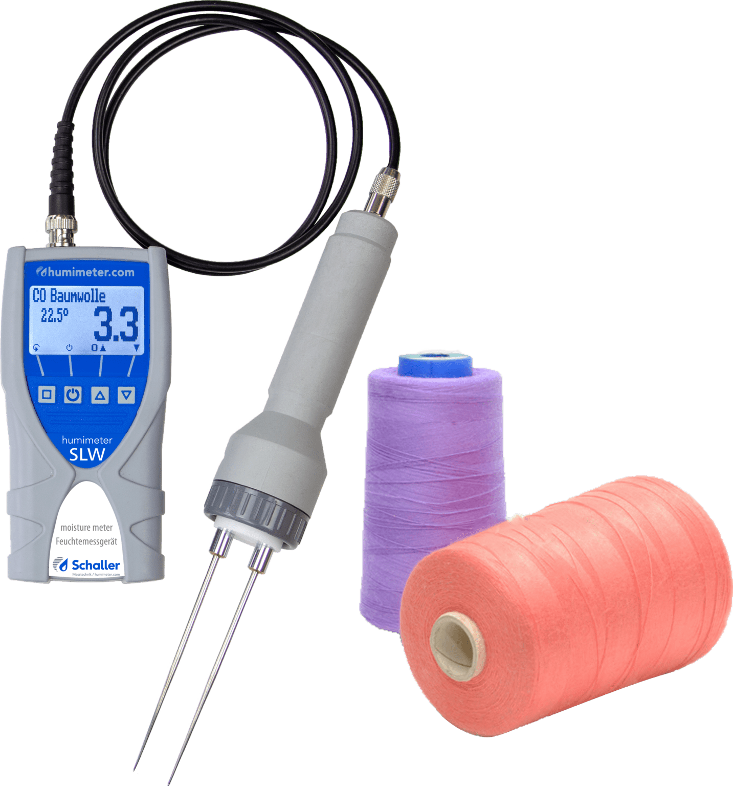 humimeter SLW textile moisture meter - Schaller Messtechnik