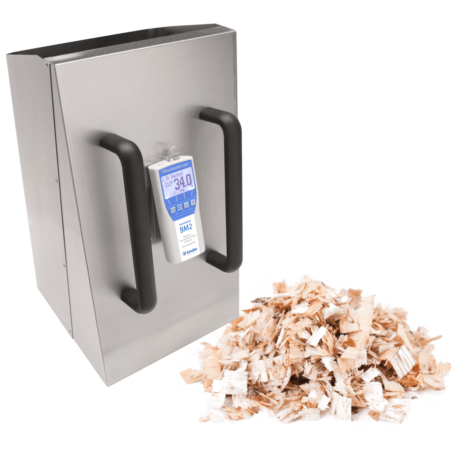 humimeter BM2 wood chip measuring device - Schaller Messtechnik
